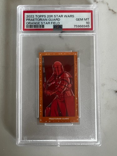 2022 Topps 206 Star Wars Praetorian Guard Orange Star Field PSA 10 GEM ...