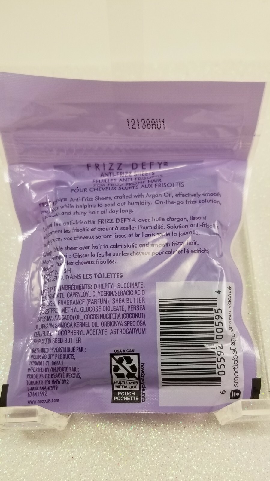 Nexxus Frizz Defy Anti-Frizz Sheets 8 Sheets With Argan Oil Brand New ...