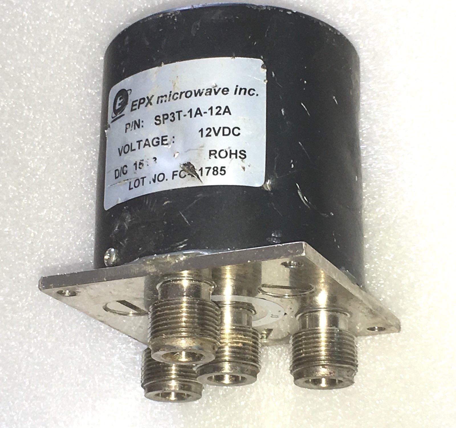 USED RF coaxial switch EPX SP3T-1A-12A DC-12GHz +12V 800W N type | eBay
