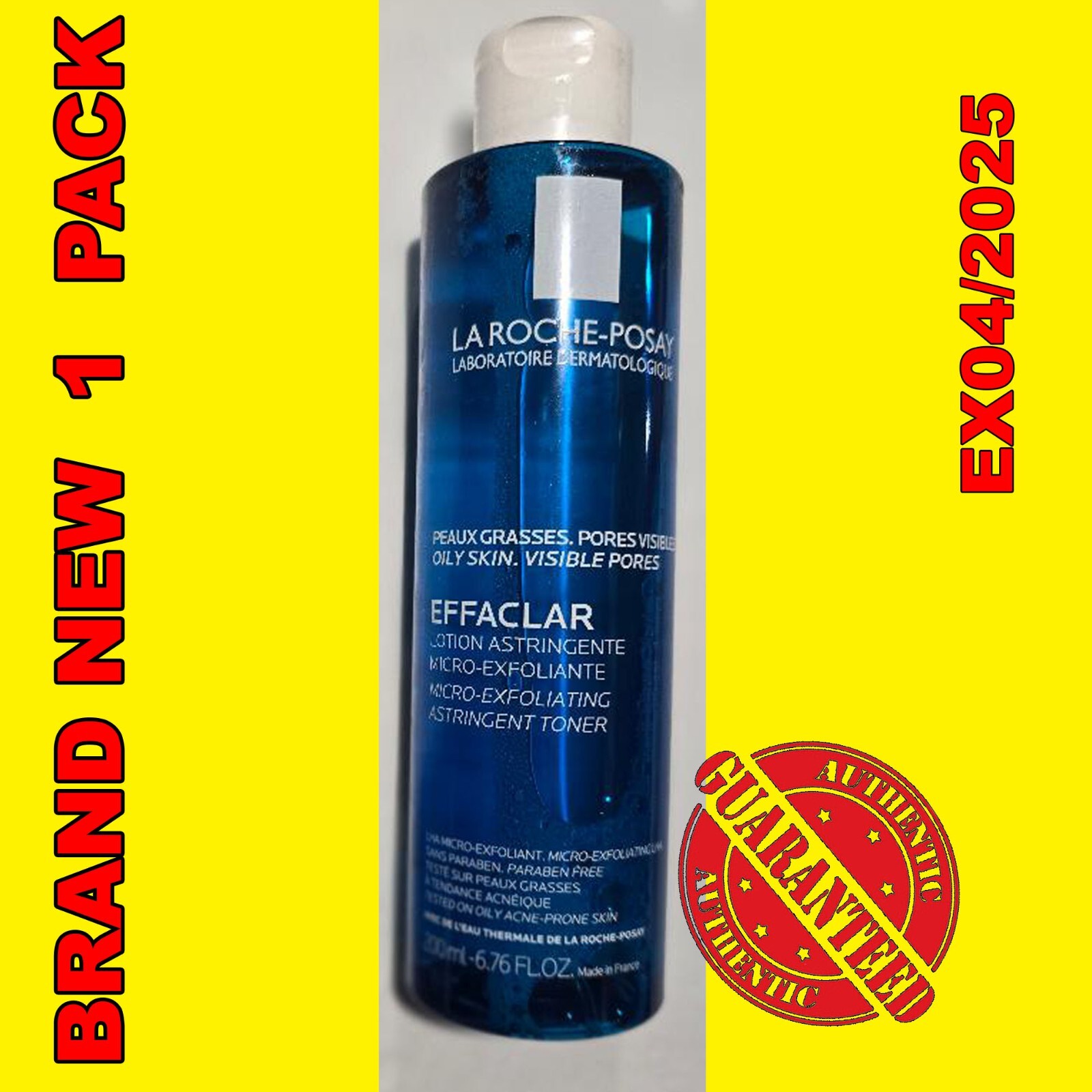 La Roche-Posay Effaclar Micro Exfoliating Astringent Toner 6.76oz/200ml ...