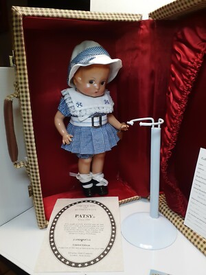 Patsy Exact Replica of a 1933 Effanbee Doll 1996 Trunk 2 Outfits Stand ...