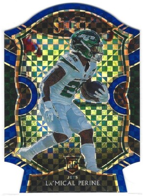 LA'MICAL PERINE 20 SELECT CONCOURSE BLUE DIE-CUT PRIZM RC JETS FLORIDA ...