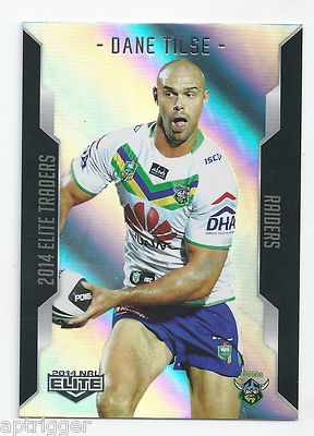 2014 NRL Elite Silver Parallel (P26) Dane TILSE Raiders | eBay