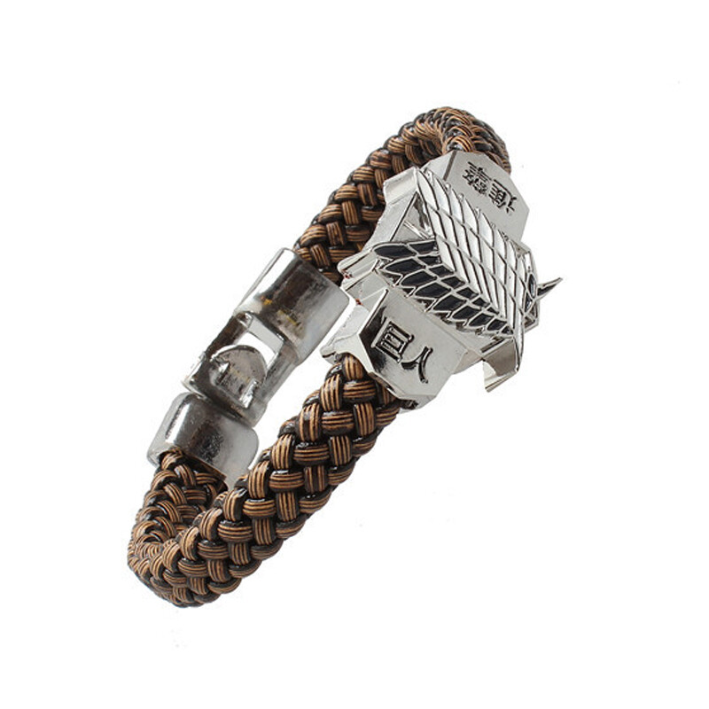 Anime Attack on Titan Bracelet Wristband Cosplay Prop Birthday Gift BD ...