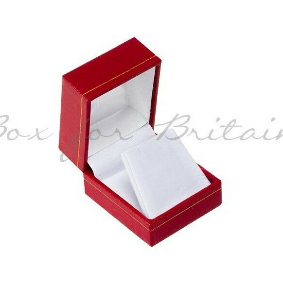 Leatherette Earring, stud Box Red 1 Stud, Earring Boxes, Wholesale ...