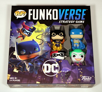 FunkoVerse Strategy Game DC Comics with Batman,Joker, Harley Quinn,Cat ...