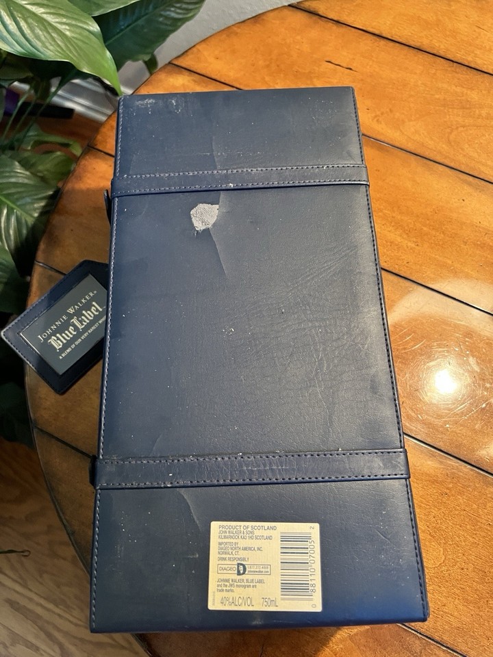 Johnnie Walker Blue Label Box Leather For Blue Label Whiskey , With ...