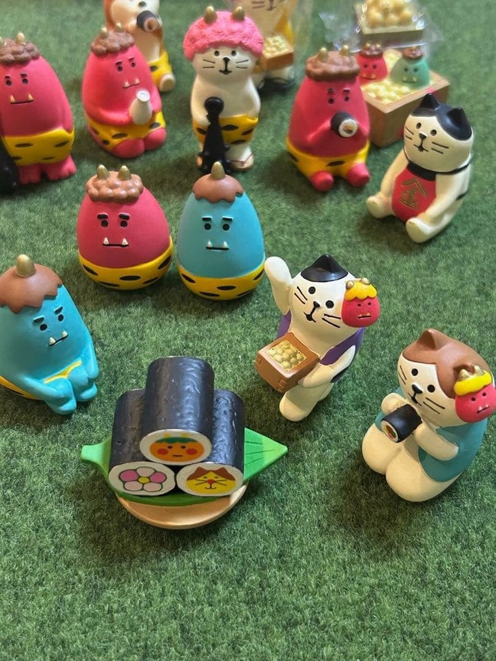 Concombre DECOLE Setsubun Oni Figure Bulk Sale - Hand-Painted, Used ...
