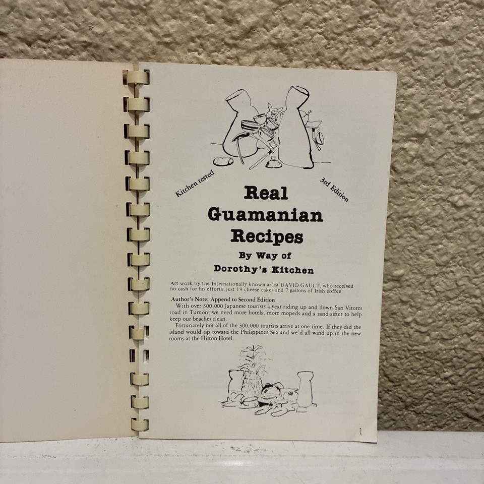 Guam Cookbook Real Guamanian Recipes by Dorothy Horn Vintage Spiral ...