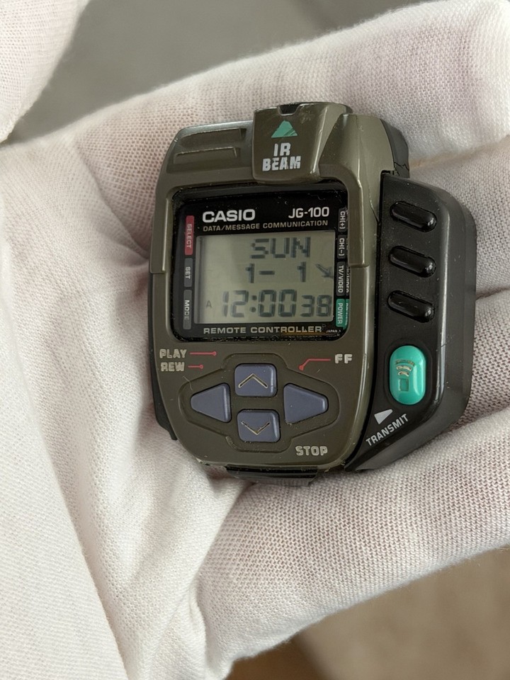 Rare Vintage Casio Super Cyber Cross JG-100 Men’s Digital Game Watch ...