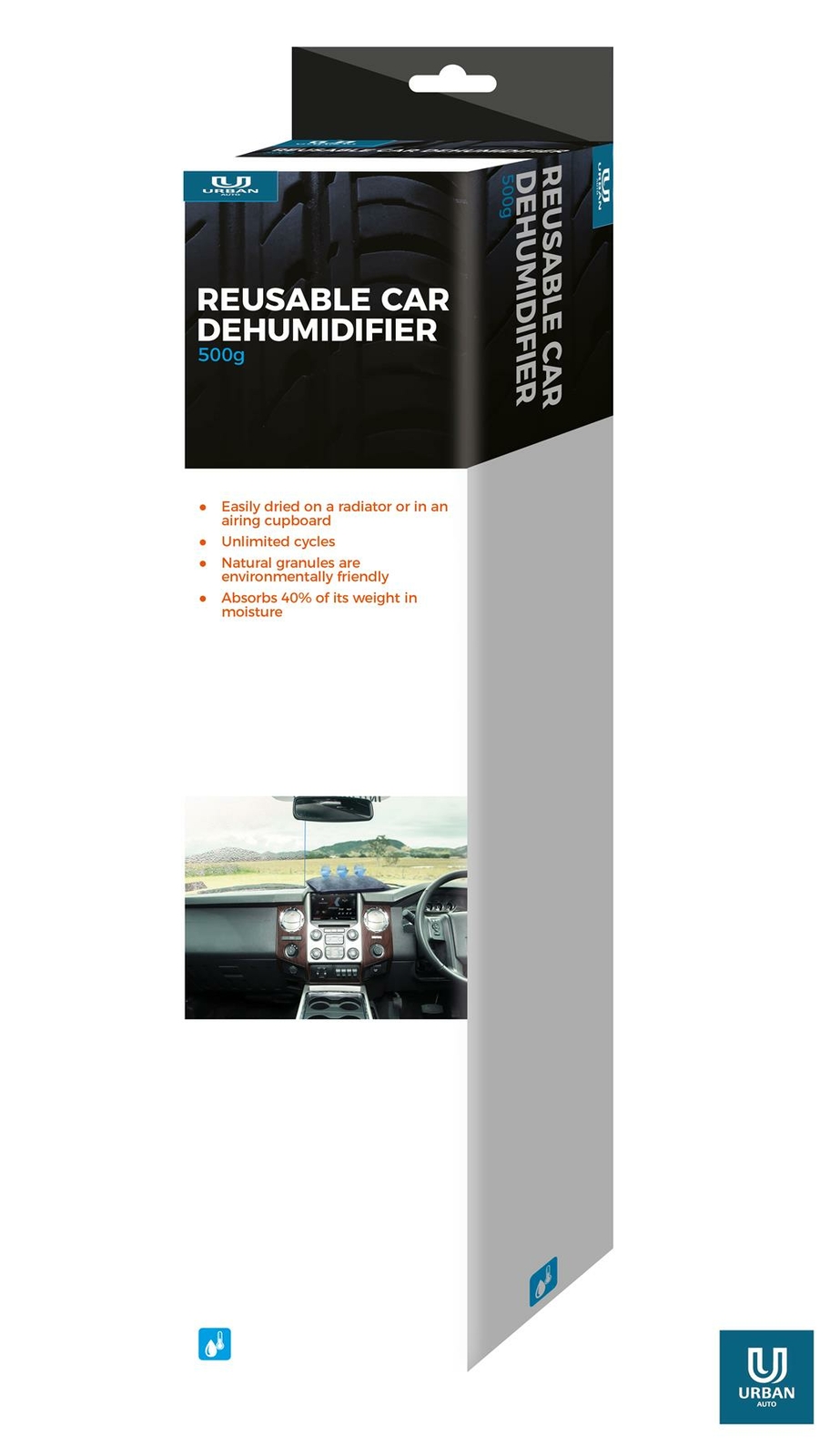 Car Demister Pad Reusable Dehumidifier Ideal For Cars Caravans Mobile ...