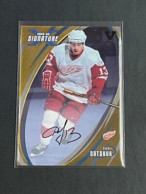2003 In The Game Signature Vault Gold Pavel Datsyuk Autograph #166 | eBay