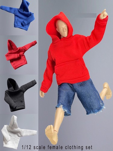 1/12 Scale Hoodie Top Clothes For 6'' DAM TBL FIGMA Male Action Figure ...