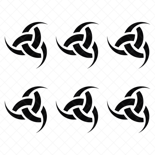 Set of 6 - Odin's Horn Vinyl Decals | Viking Symbol Stickers | eBay