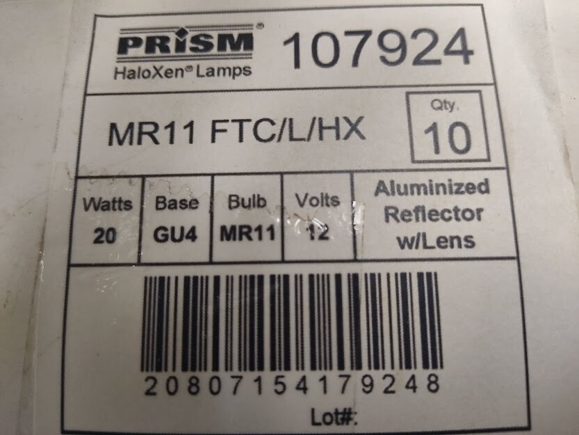 HALCO HaloXen Bulb #FTC 20 Watt 12Volt MR11 with GU4 Base | eBay