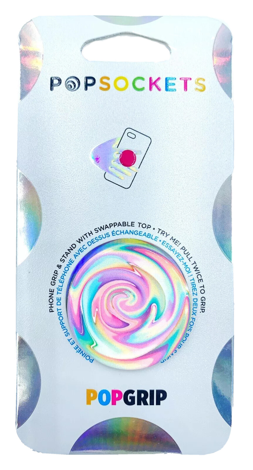 Popsockets Jawbreaker Gloss Neon Pink Swappable Top Holder Popsocket ...