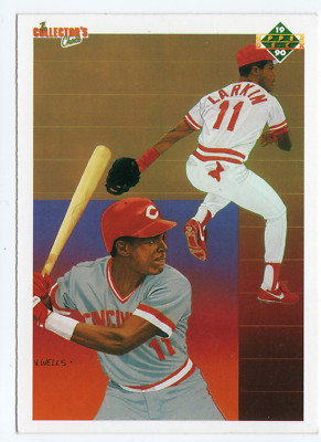 1990 Upper Deck 99 EXMT Barry Larkin TC, CL Cincinnati Reds Card | eBay