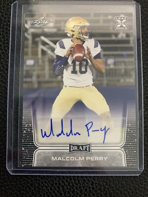 Malcolm Perry AUTO 2020 Leaf Draft Autographs Navy Midshipmen, Miami ...