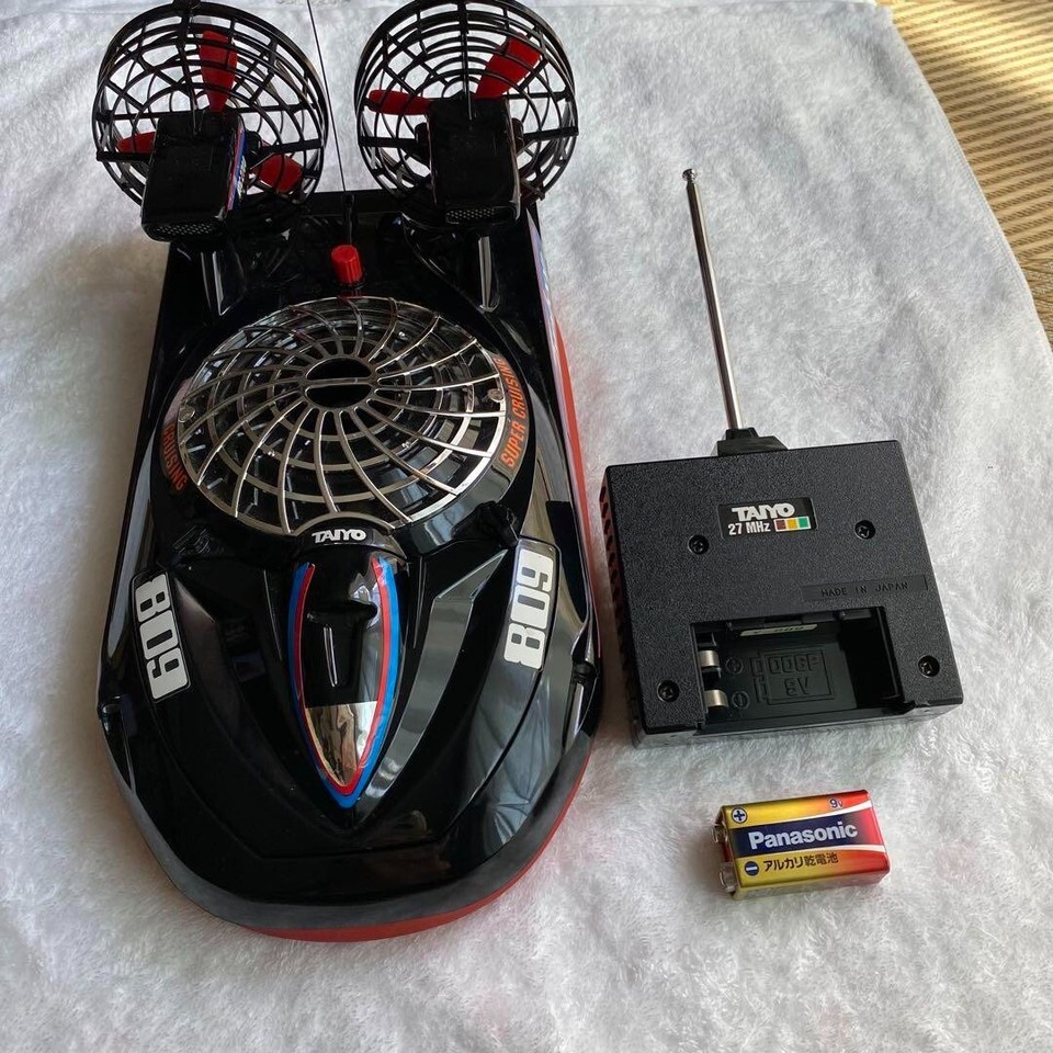 TAIYO RC Typhoon Hovercraft Radio Control good condition BOX Vintage ...