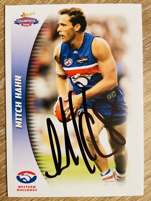 Mitch Hahn Signed 2006 AFL Select Western Bulldogs | eBay