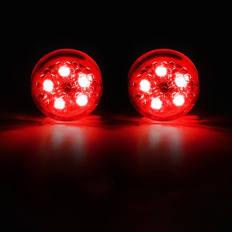 Safety 2* Car Door Opened Warning Lamp LED Flashing Signal Light Anti ...