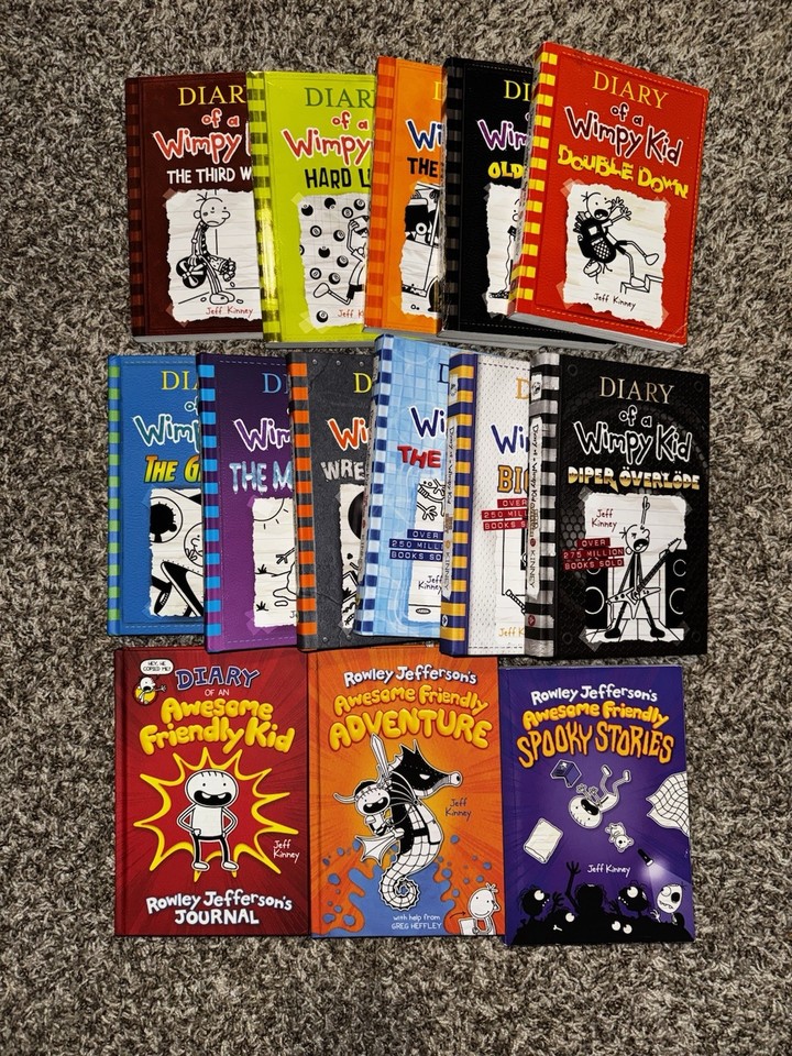 Diary of a Wimpy Kid Set Bundle 7-17 (and Rowley extras) | eBay
