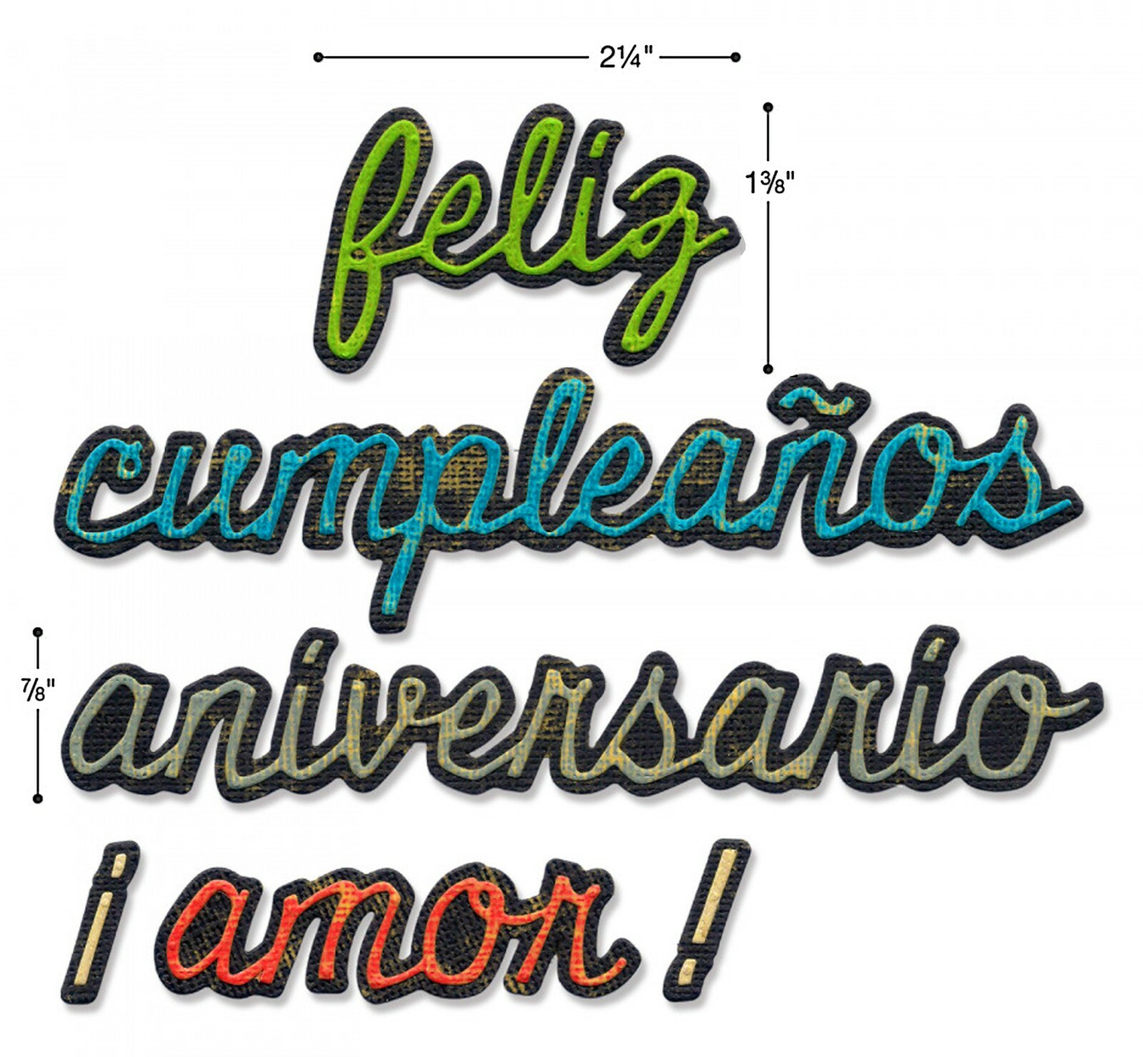 Sizzix Thinlits Everyday #2 Shadow Script #662903 10pk set Retail $17.99 T Holtz | eBay