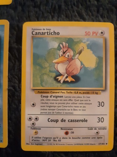 Farfetch'd Base Set 27/102 French Pokemon Card. | eBay