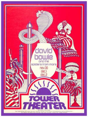 David Bowie - 24" POSTER - live w/ Ziggy Stardust Spiders from Mars ...