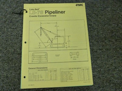Link-Belt LS-78 Pipeliner Crane Specifications & Lifting Capacities ...