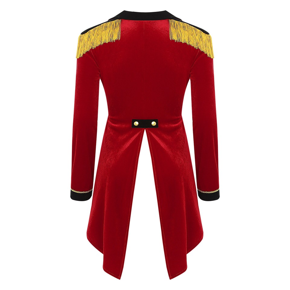 Womens Tailcoat Circus Show Stage Performance Coat Ringmaster Cosplay Costume | eBay