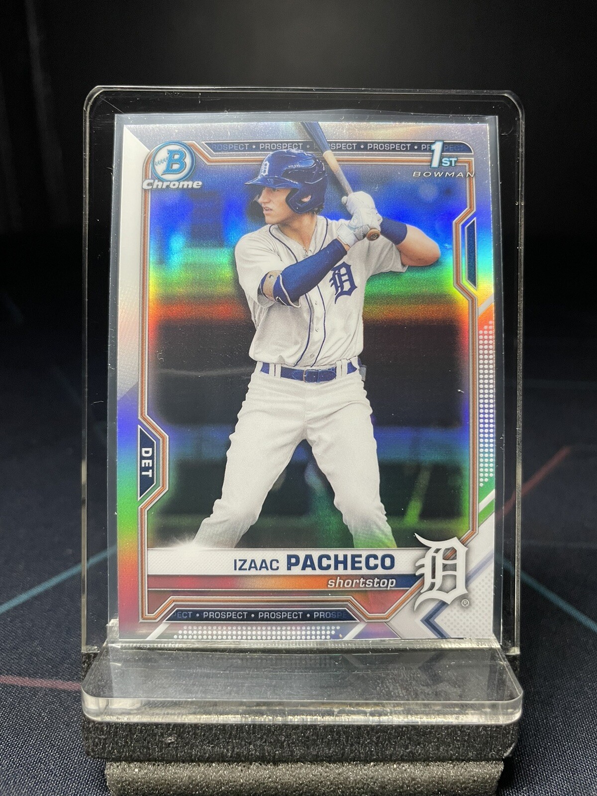 2021 Bowman Draft #BDC-46 Izaac Pacheco 1st Bowman Chrome Refractor ...