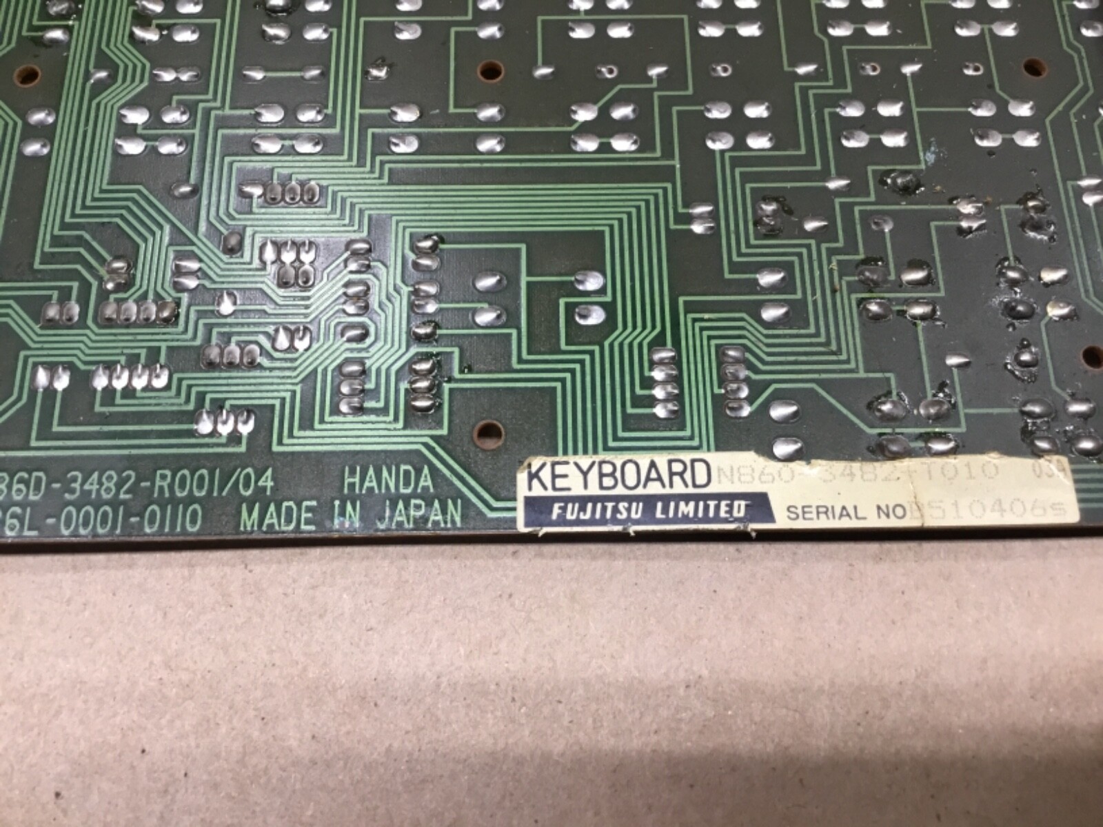 Fujitsu Limited N860-3482-T010 Fanuc 53-key CNC Keyboard for sale ...