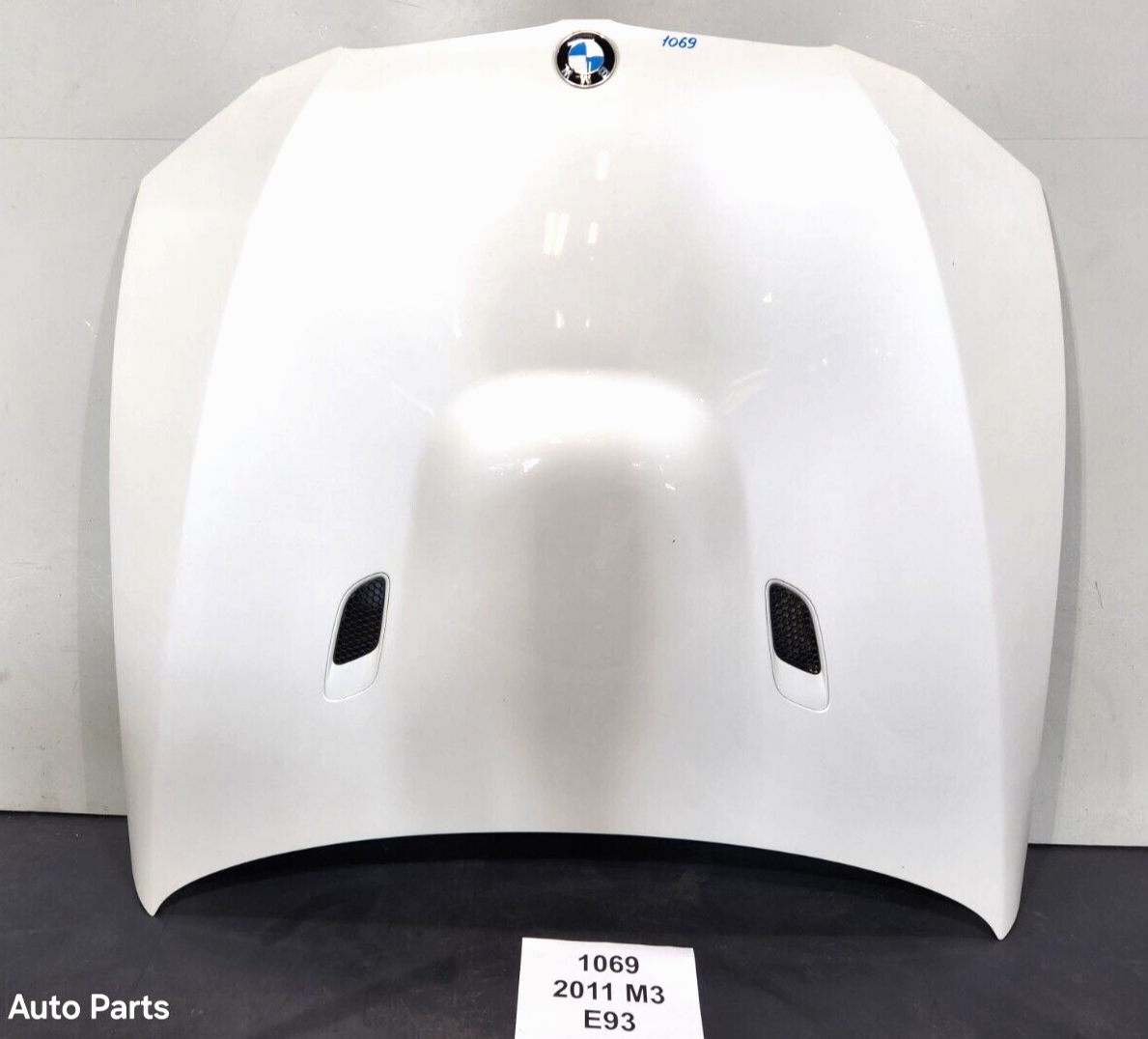 2008-2013 BMW E92 E93 M3 Coupe Convertible Hood Bonnet Panel White A96 ...