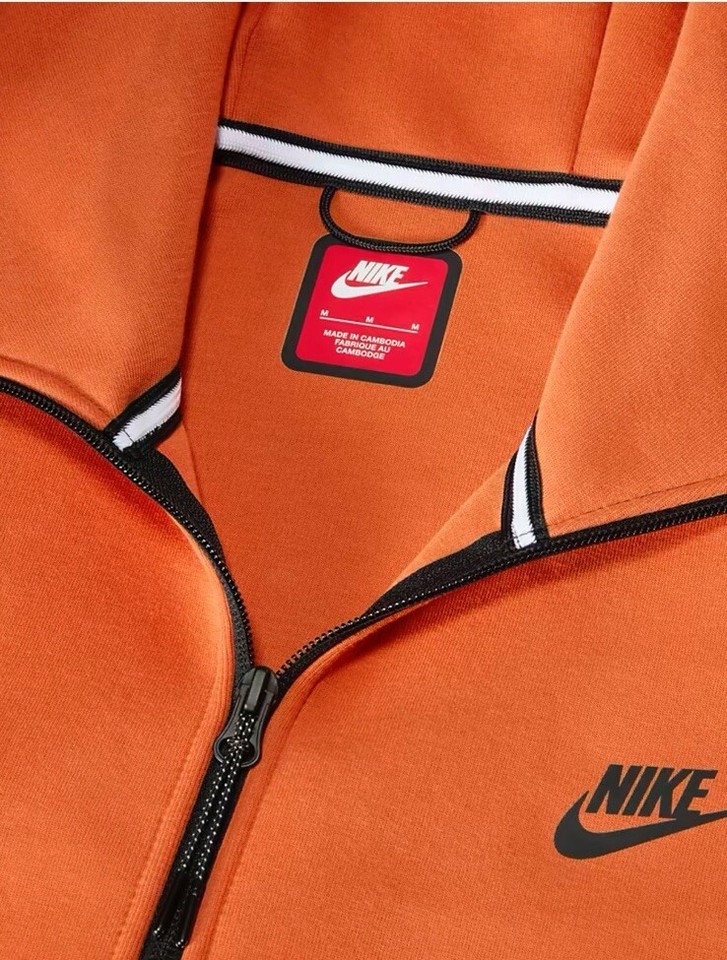 Nike Tech Windrunner Full Zip Hoodie Sz Large Vintage Coral/Black ...
