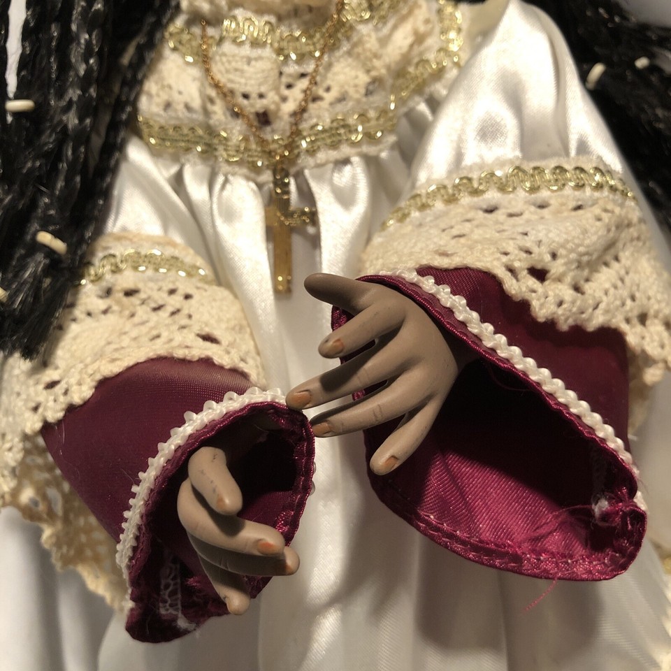 GRACE CINDY SHAFER PORCELAIN MUSICAL DOLL PLAYS AMAZING GRACE 1995 15 ...