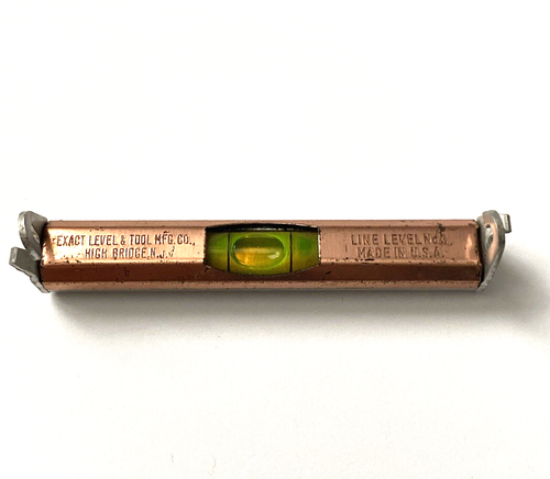 Vintage Exact Level & Tool Mfg Co Advertising Line Level ~ High Bridge ...