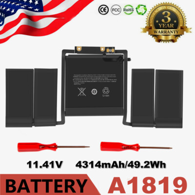 A1819 Battery for Apple MacBook Pro 13"A1706 Retina 2016 2017 EMC 3163 ...