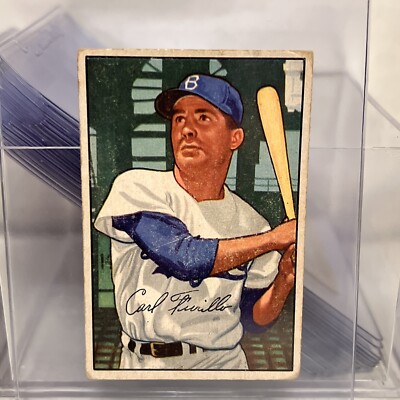 BEAUTIFUL 1952 Bowman # 24 Carl Furillo VG Baseball Card no creases | eBay
