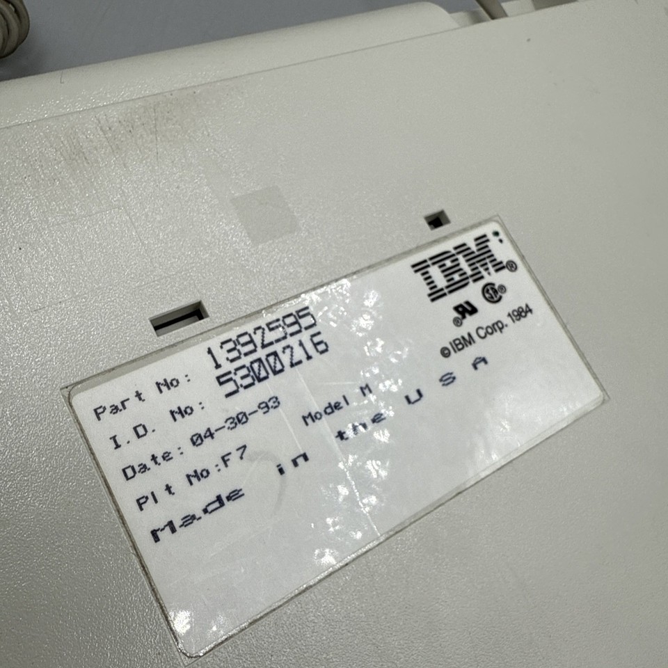 Vintage IBM Model M Clicky Mechanical Keyboard 1392595 QWERTY 3151 ...