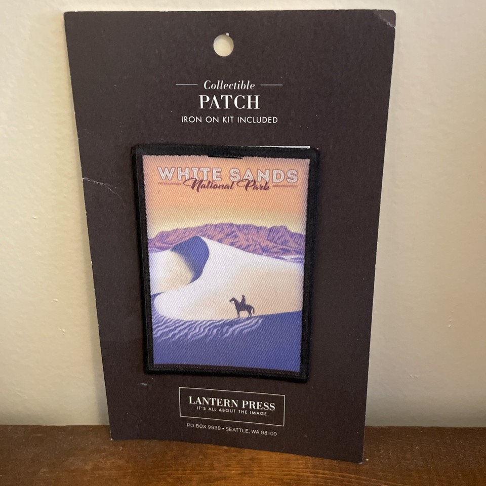 White Sands National Park New Mexico Souvenir Screenprint Iron-on Patch ...