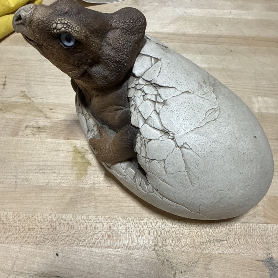 Windstone Editions Baby Protoceratops Hatching Egg Sculpture Peña ©1986 ...