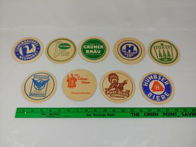 Collectors Lot Of 9x Assorted Vintage Beer / Bar Coasters - Bier ...