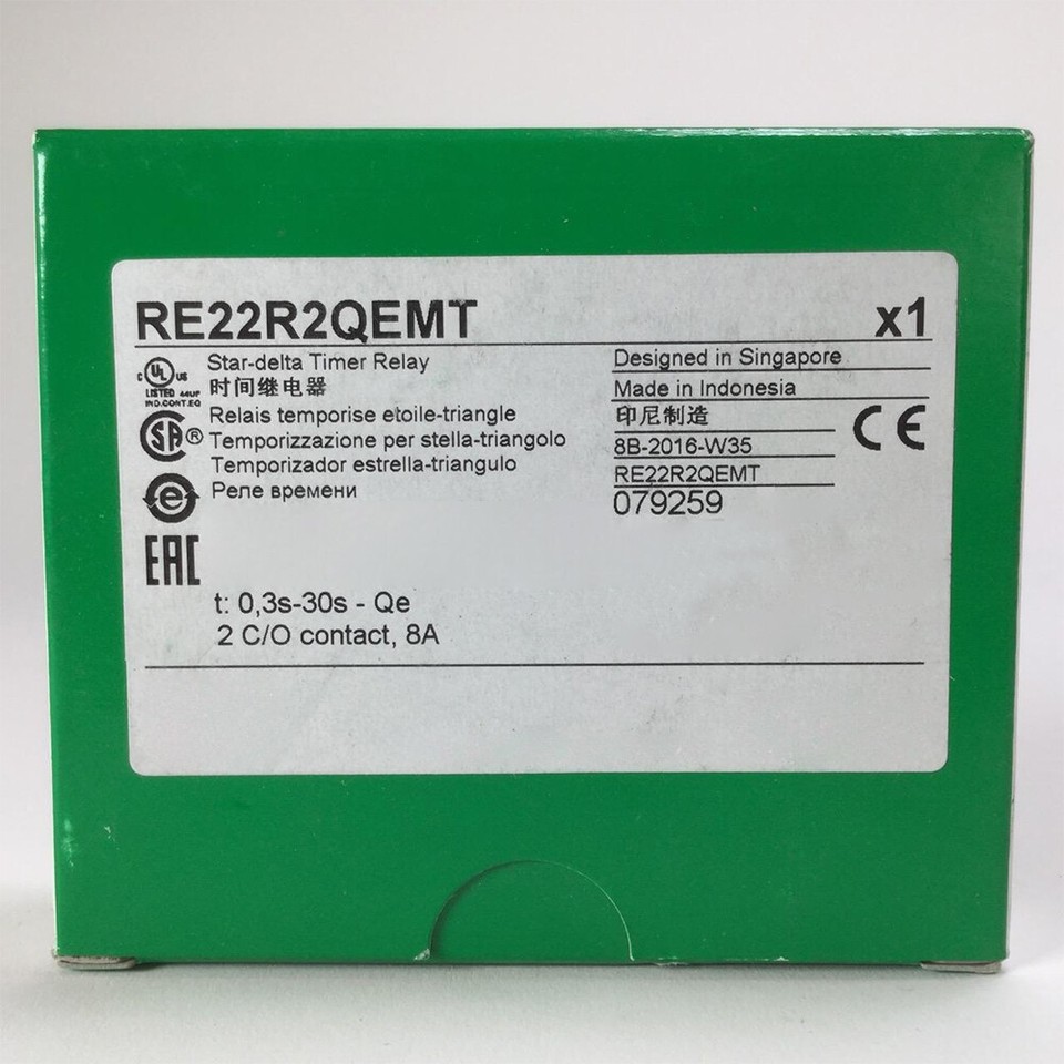 New For RE22R2QEMT Time Delay Relay 380-415V AC/DC In Box | eBay