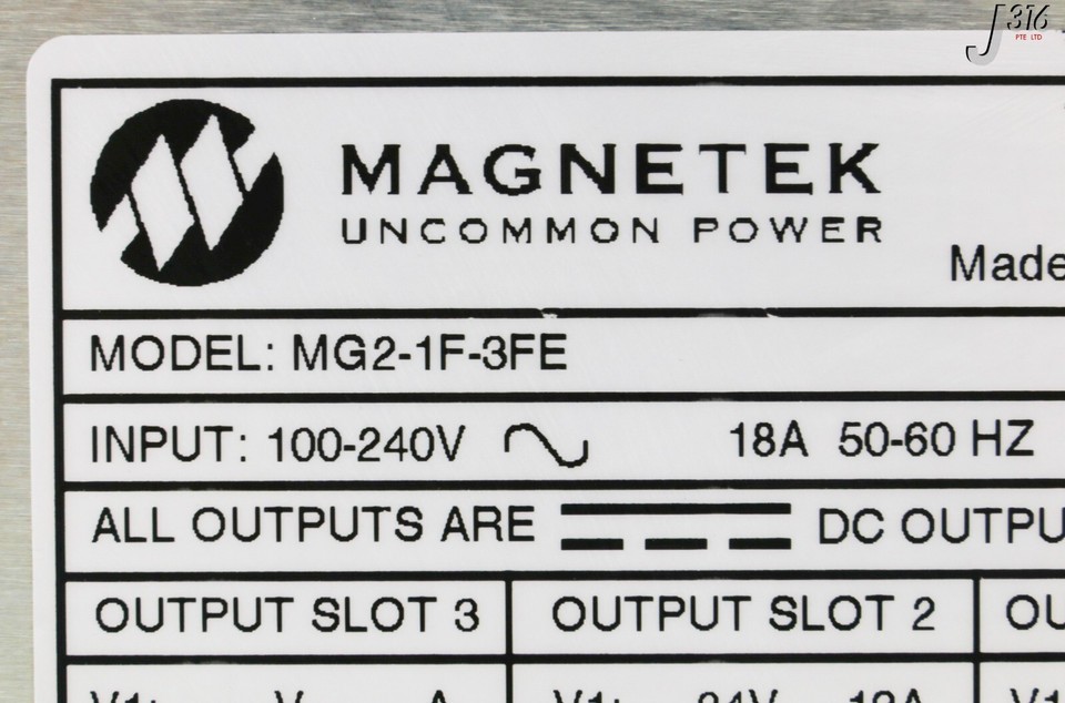 7120 MAGNETEK POWER SUPPLY INPUT 100-240V 18A 50-60Hz MG2-1F-3FE | eBay