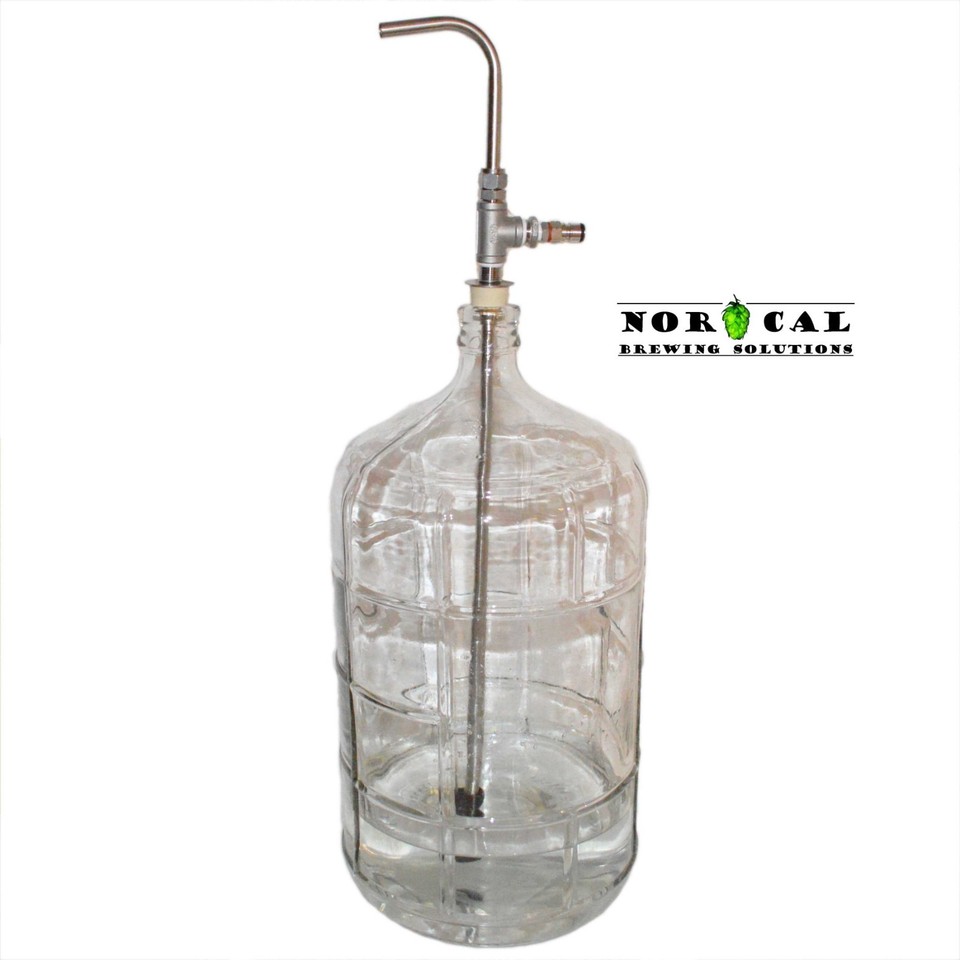 Jaybird GLASS CARBOY TRANSFER RACKING TOOL use CO2, Nitrogen Other Gas ...