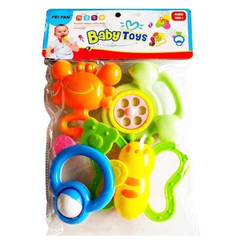 Baby grab toy Rattles Bell Shaking/ Early Intelligence Development (4 ...