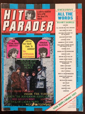 Hit Parader Vintage Music Magazine October 1968 Cream Hollies Beach ...