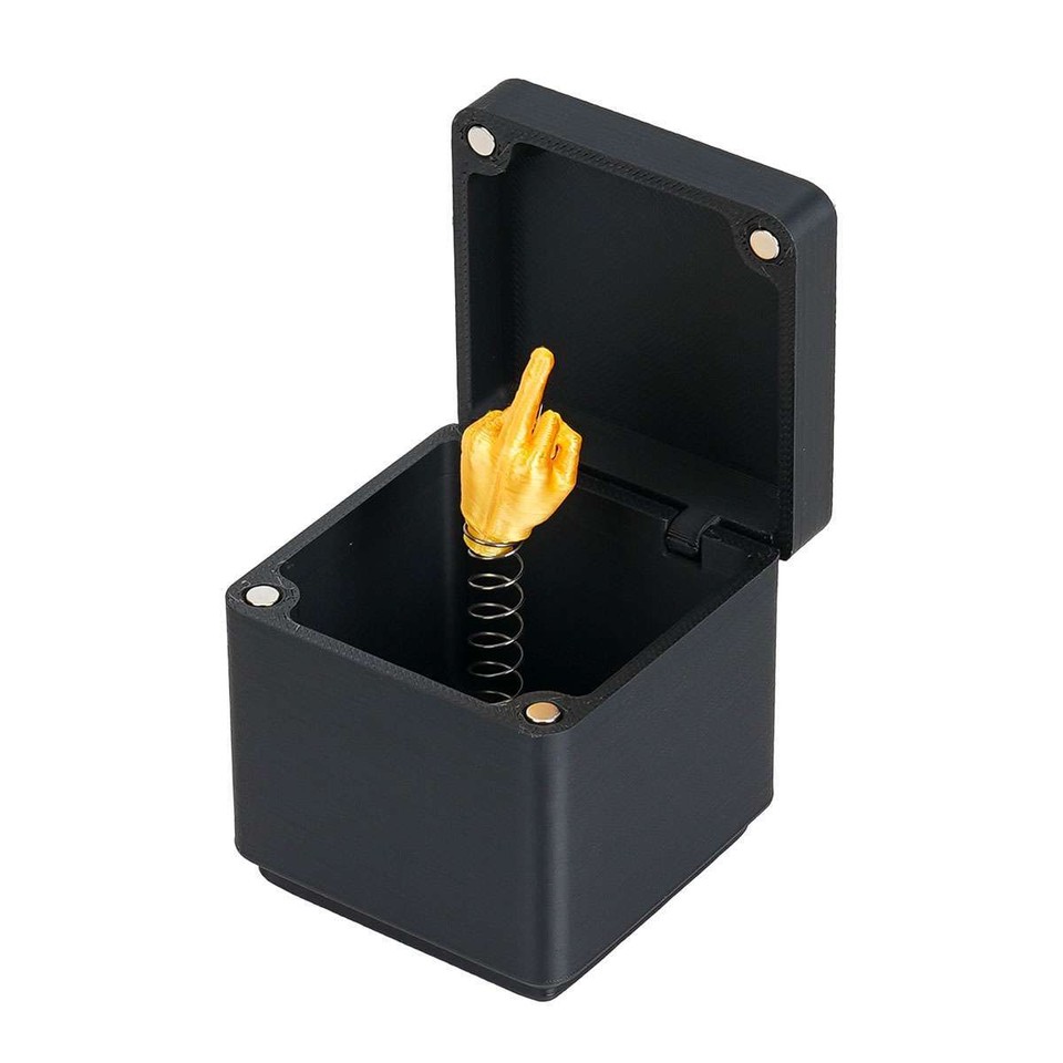 Middle Finger in a Box, Funny Christmas Gag Gifts for Adults, Quirky ...