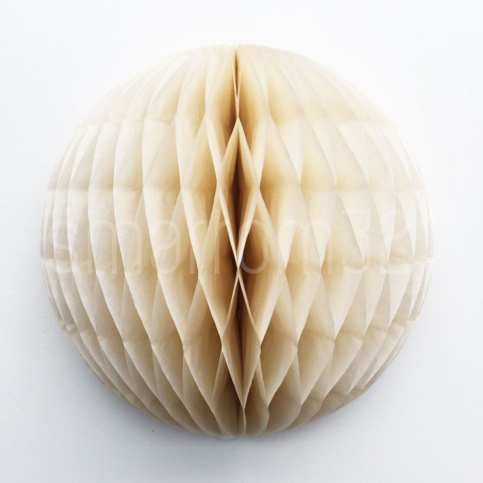 HONEYCOMB Hanging Paper BALLS Wedding Birthday Garland Party Deco Gold ...